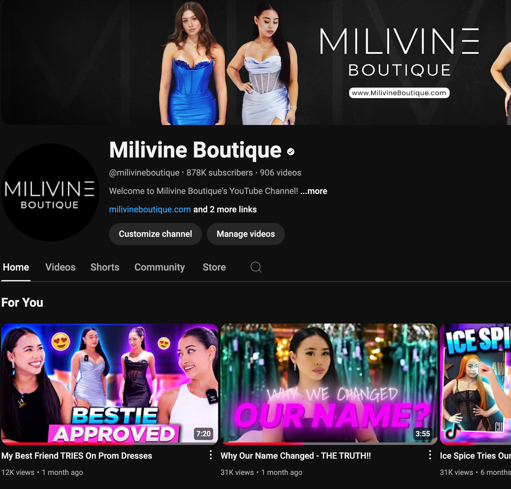 Discover Your Dress Destination at Milivine Boutique